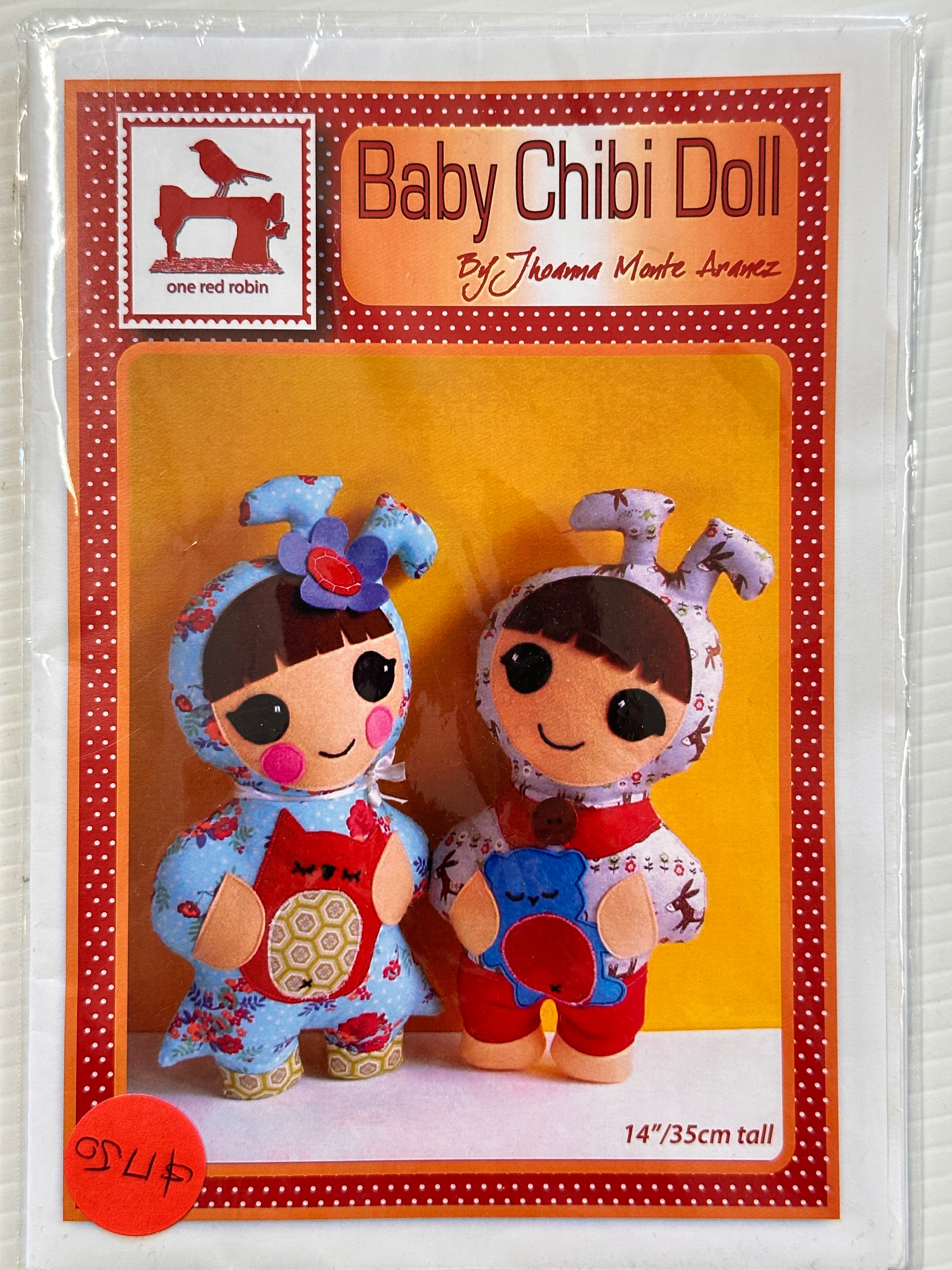BABY CHIBI DOLL: One Red Robin Sewing Pattern 2007 Complete Jhoanna Mo ...