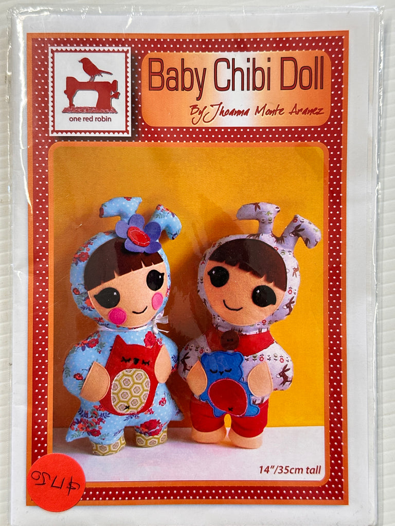 BABY CHIBI DOLL: One Red Robin Sewing Pattern 2007 Complete Jhoanna Mo ...